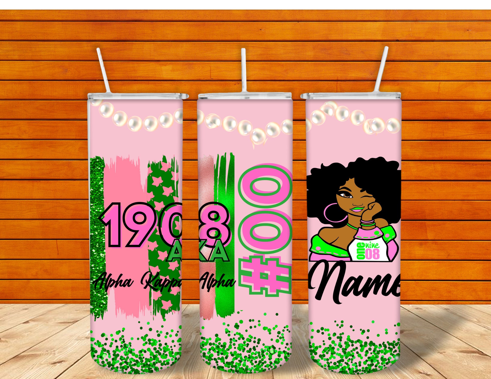 AKA Tumbler Wrap PNG - Etsy