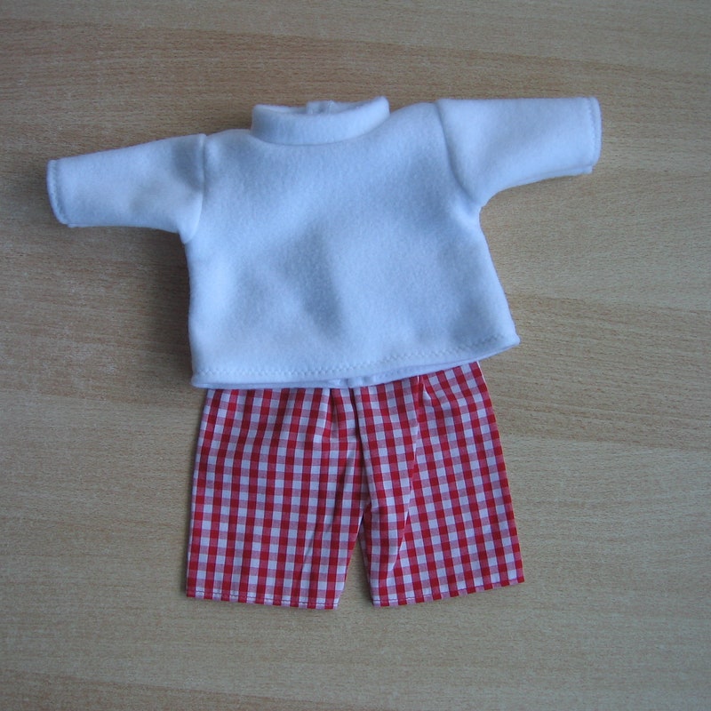 Bluse Rot Wei Kariert