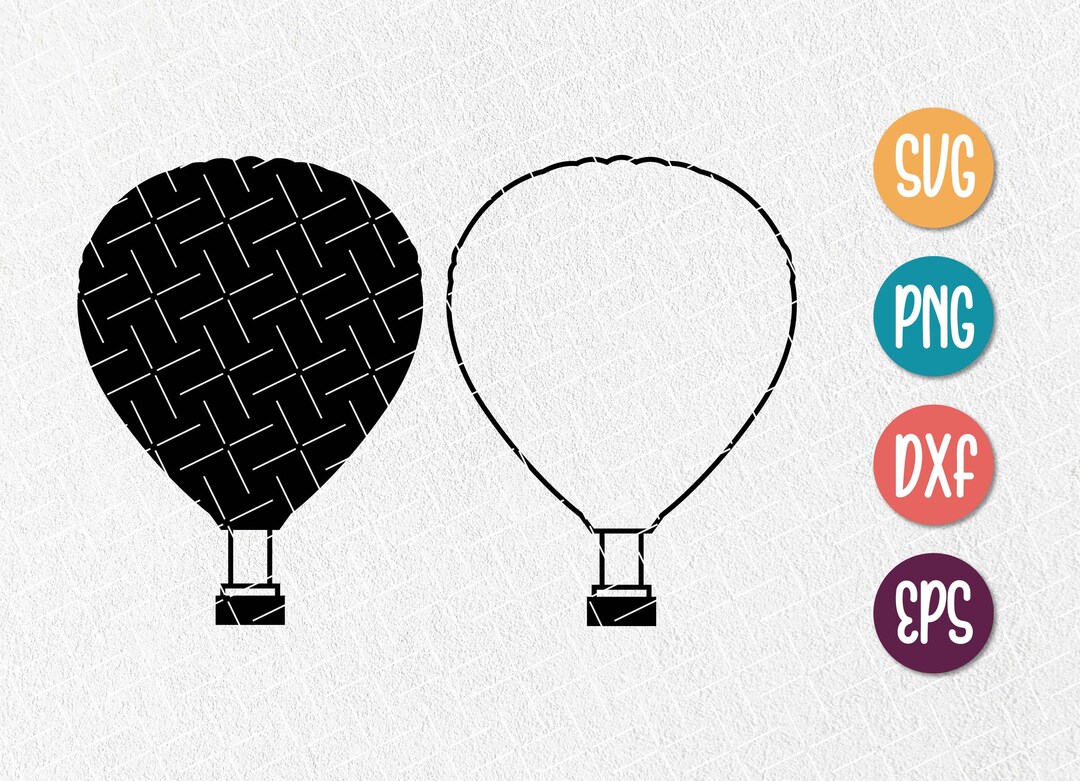 Globo aerostático Svg Globos Svg Paseo Clip Art Clipart - Etsy México