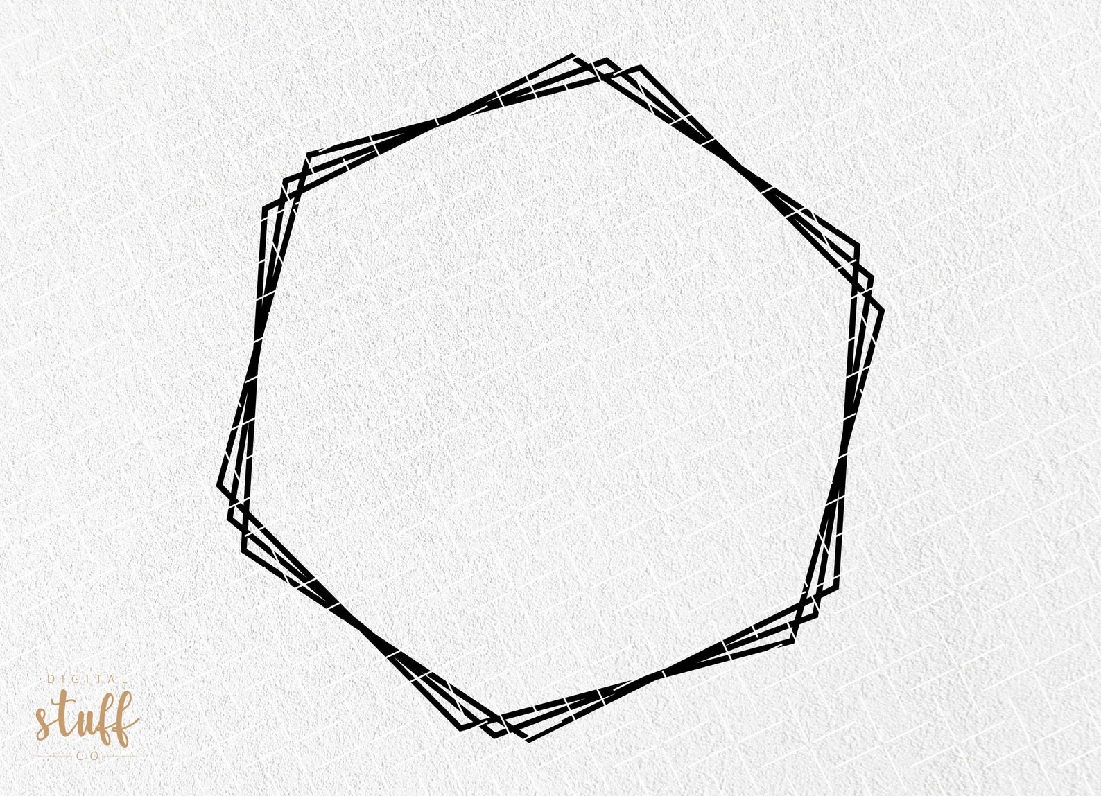 Hexagon Svg Triple Hexagon Svg Triple Hexagon Frame Svg - Etsy