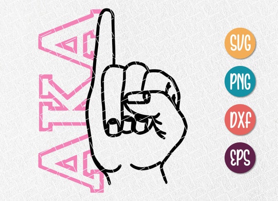 Aka Pinky Svg Alpha Kappa Alpha Svg Alpha Kappa Alpha - Etsy