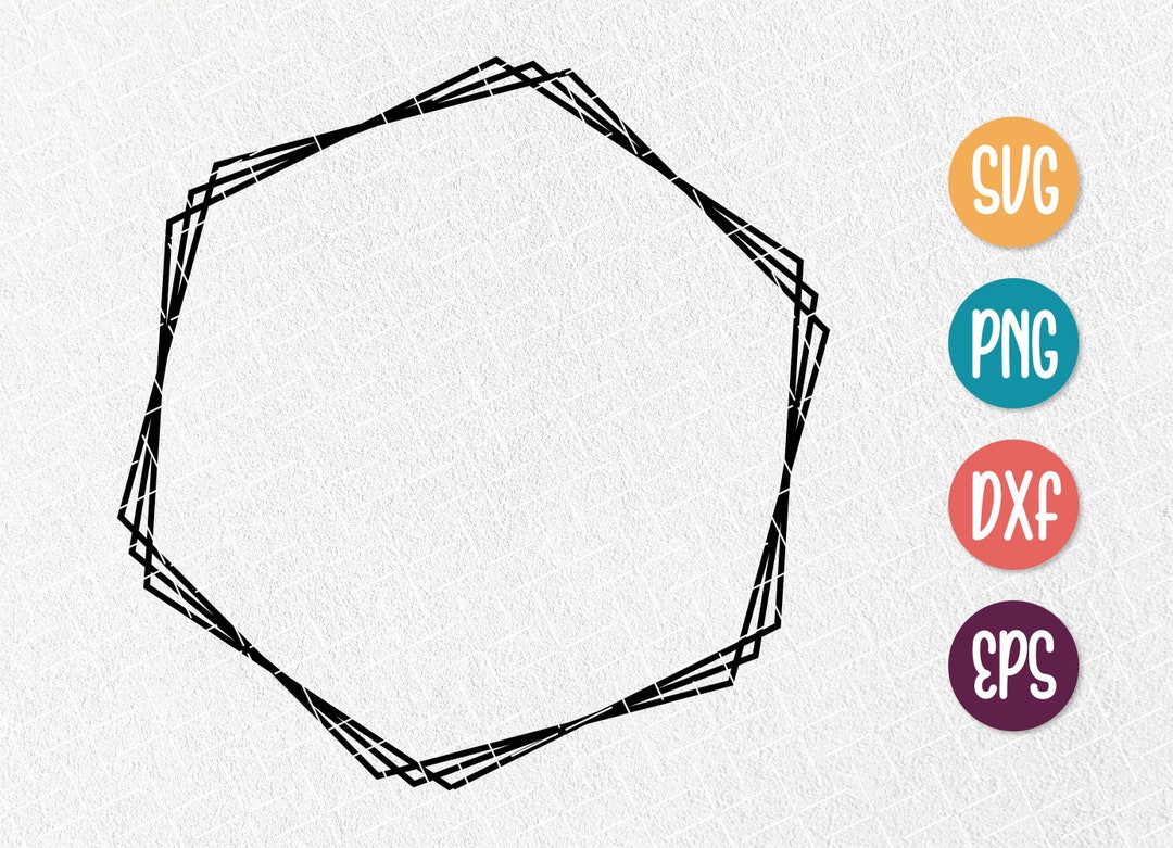 Hexagon Svg Triple Hexagon Svg Triple Hexagon Frame Svg - Etsy