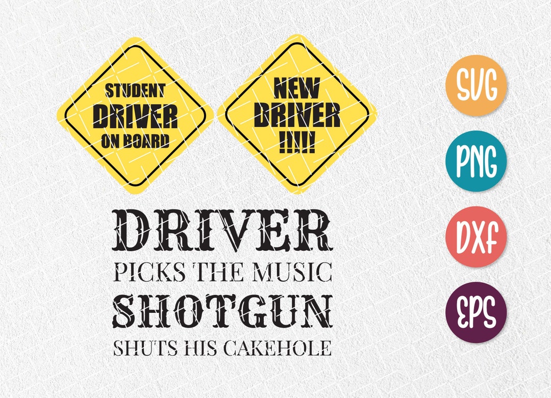 Student Driver Svg New Driver Svg School Bus Driver Svg - Etsy