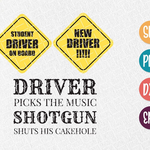 New Driver Svg - Etsy