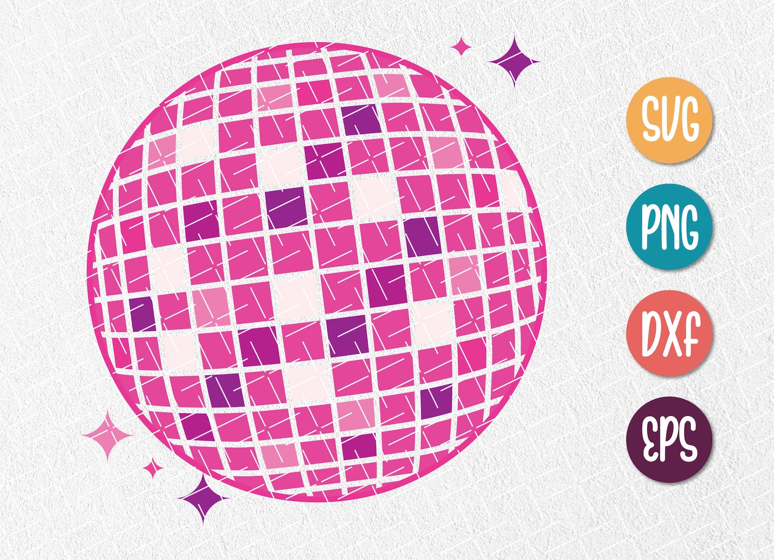 Pink Disco Ball Svg Disco Ball SVG Discoball Svg Party Svg - Etsy