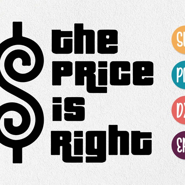 The Price is Right Svg - Etsy
