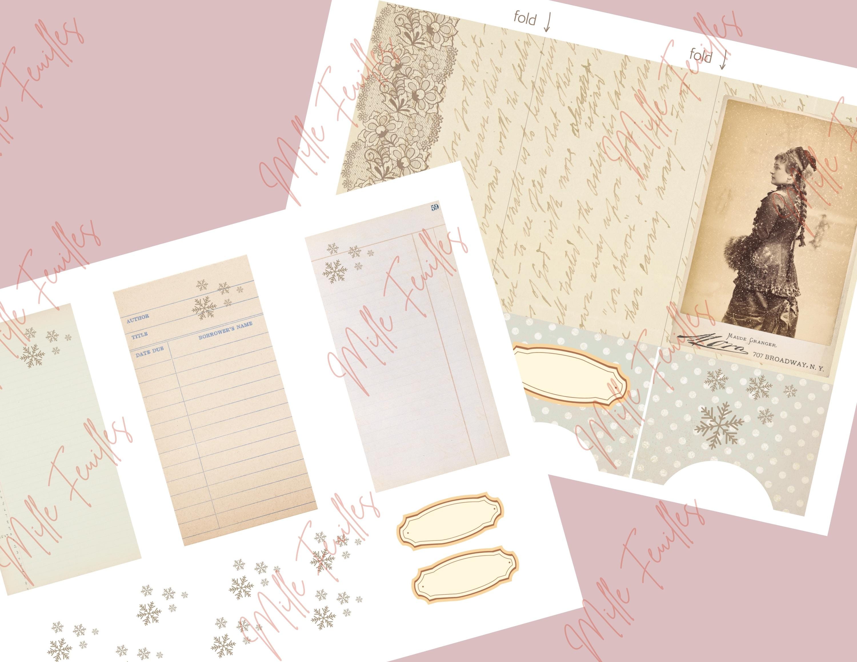 Folios - Ephemera Holders - Printable for Journaling and Art - Digital ...