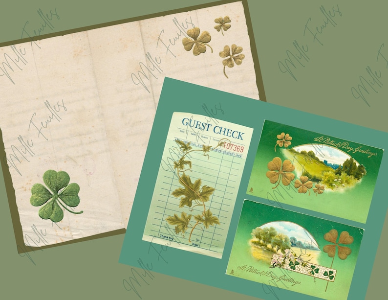 Ireland Junk Journal Kit: Vintage Emerald Green Printables (digital ...