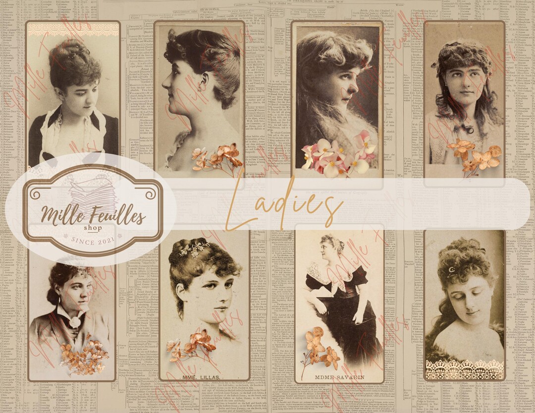 Ladies - 32 Photographs - Actresses From the 19th Century - Printable ...