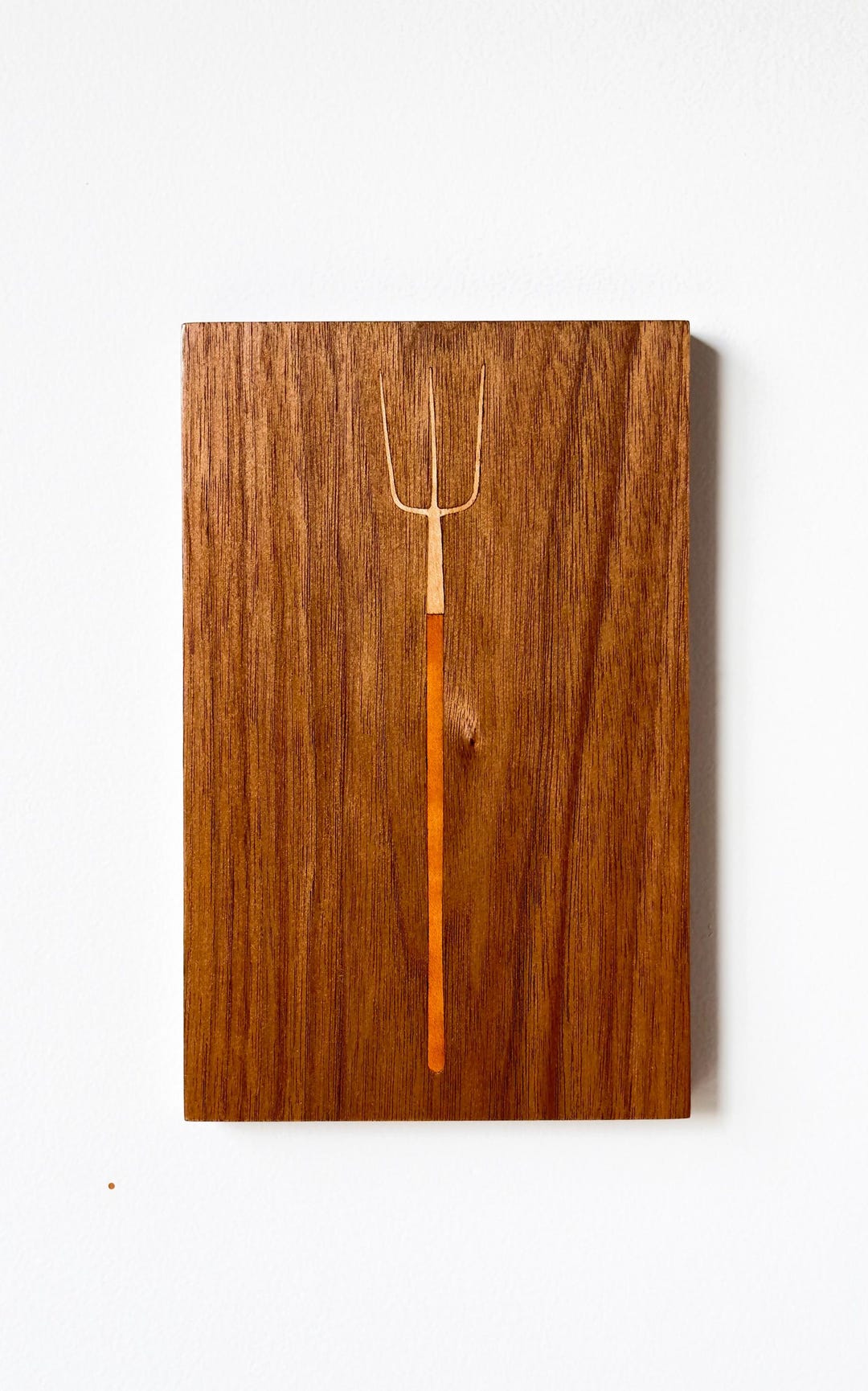 Pitchfork Wood Block Wall Art - Etsy