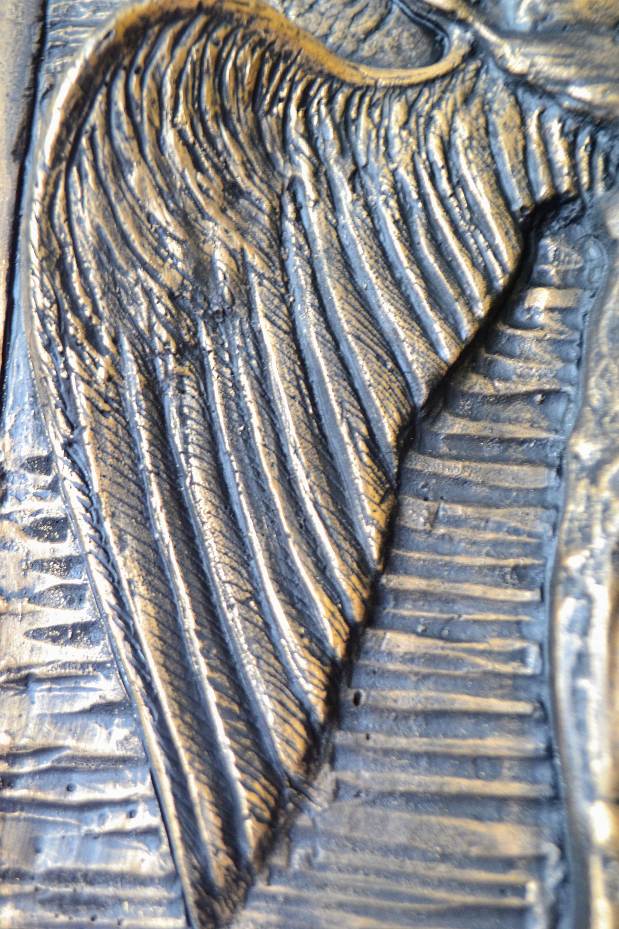 Handmade Icarus Gold Rock Art Sculpture - Etsy