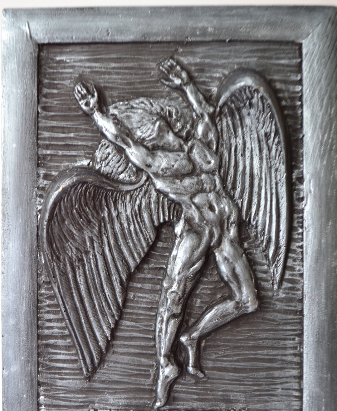 Icarus Silver Rock Art Sculpture - Etsy