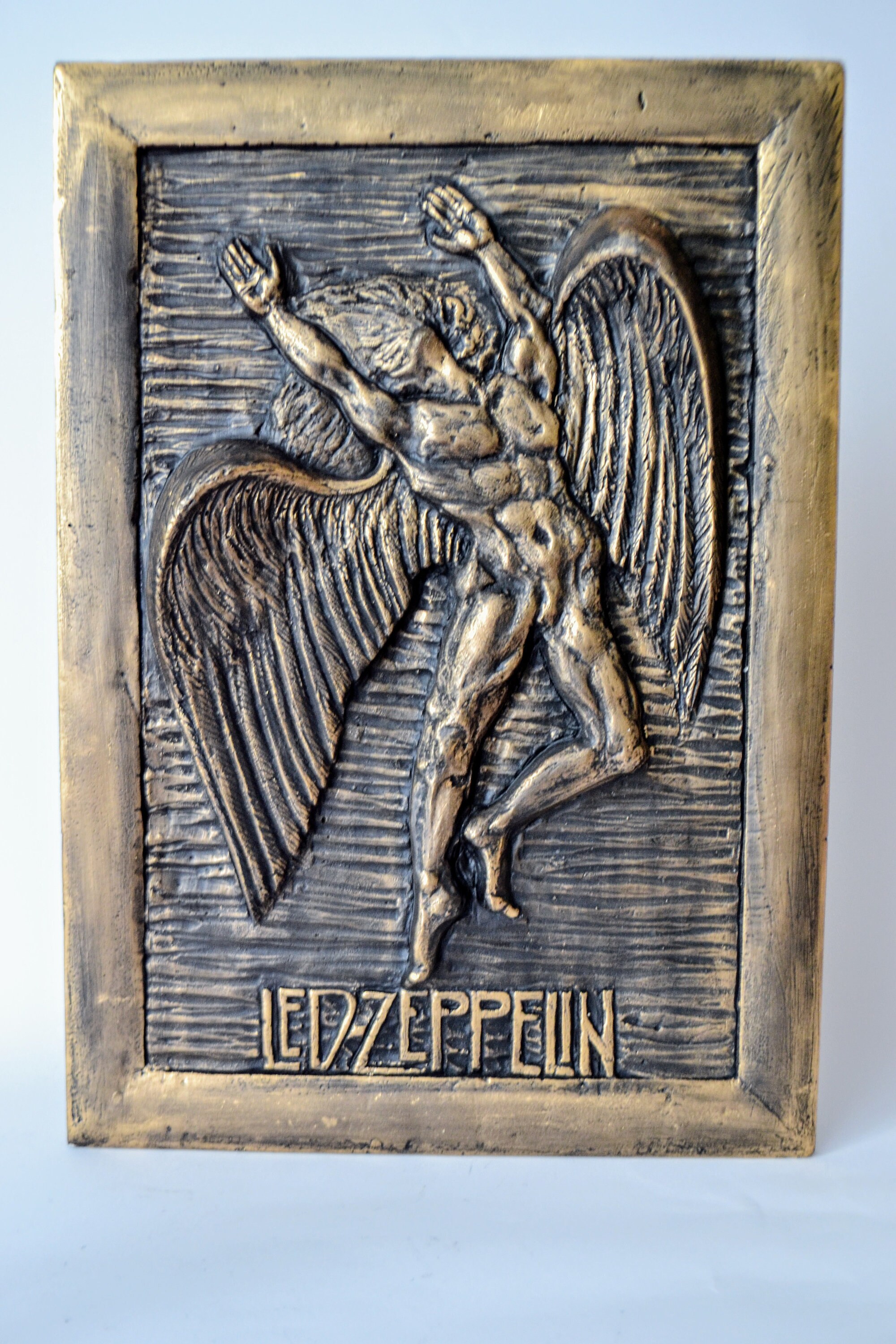 Handmade Icarus Gold Rock Art Sculpture - Etsy