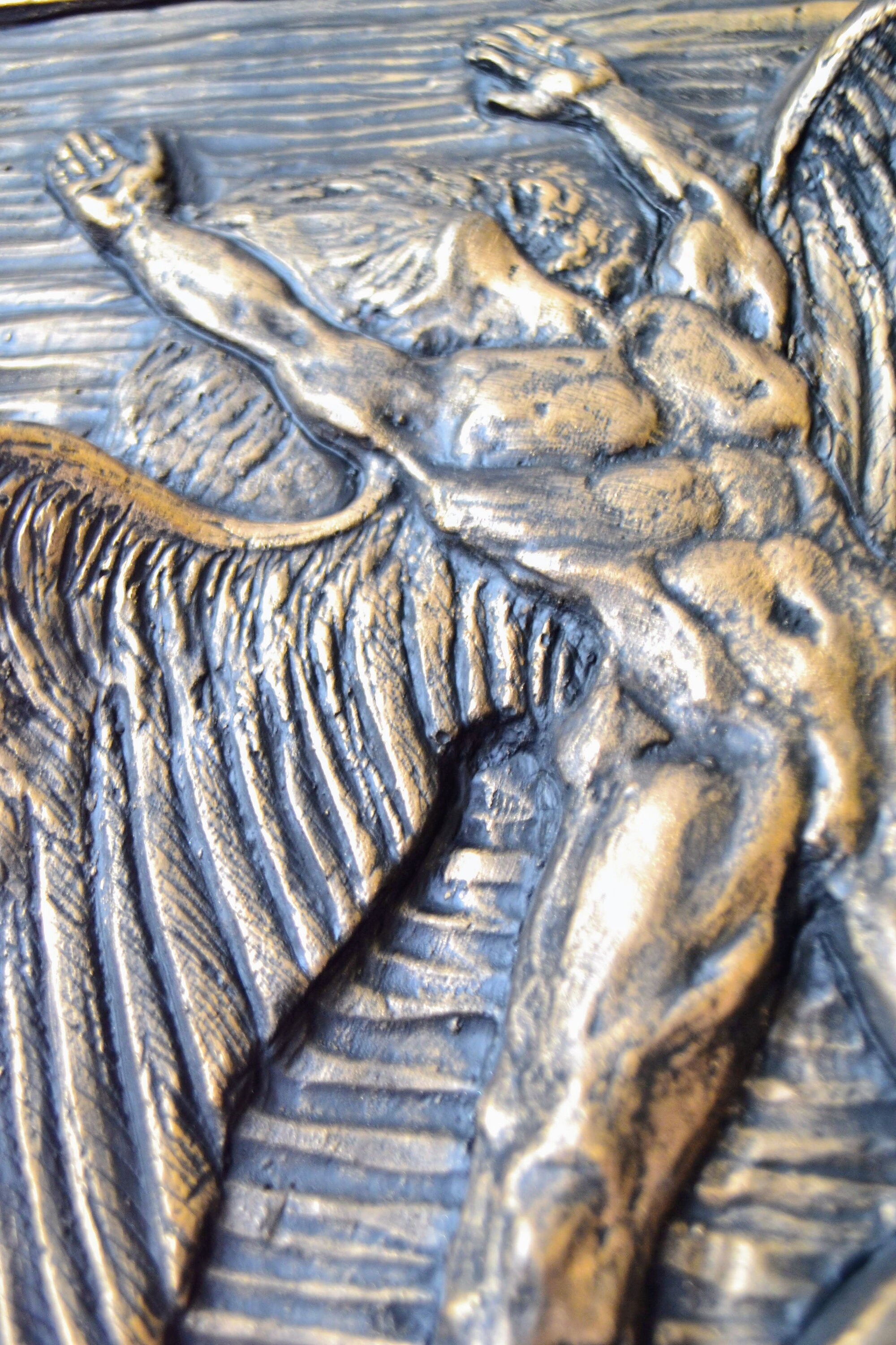 Handmade Icarus Gold Rock Art Sculpture | Etsy