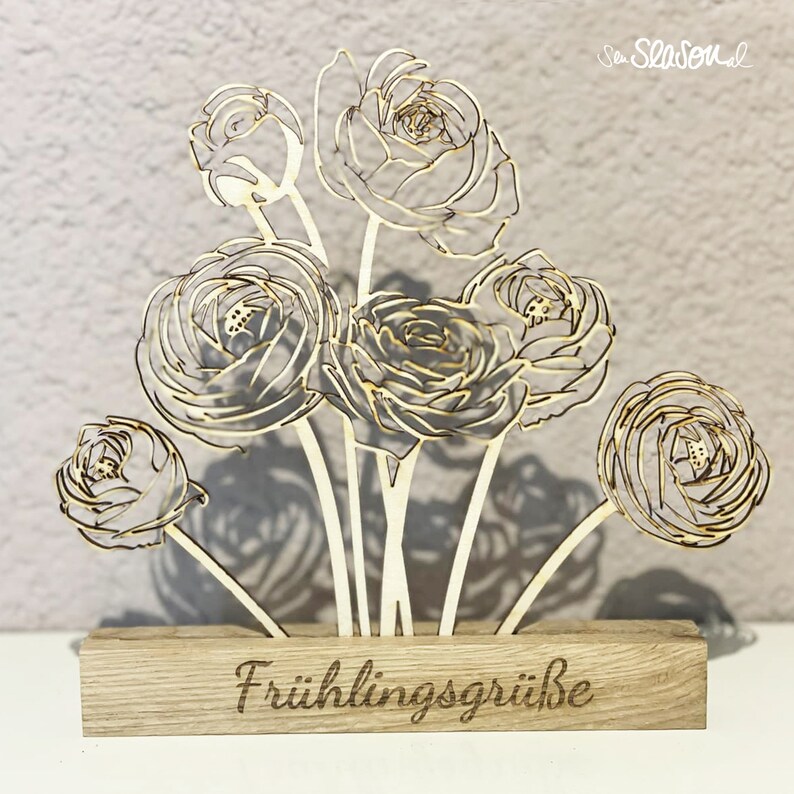 Ranunculus Plotter File Plot File Flowers Blossom For Foil Plotting As Single And Multi