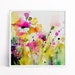 Abstract Wildflower Meadow Painting, Colourful Vibrant Botanical Art ...