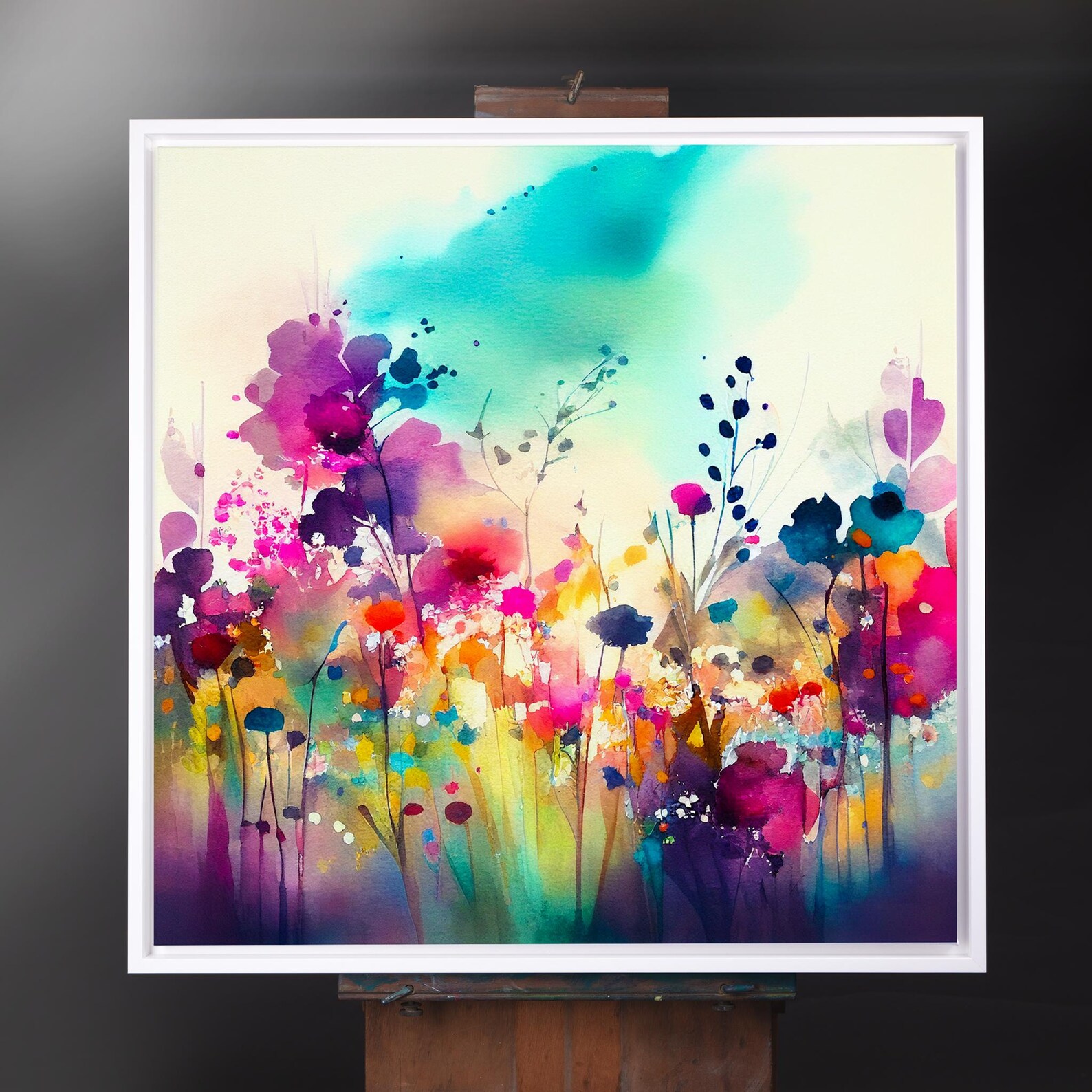 Abstract Wildflower Meadow Painting – Colorful Floral Wall Art - Etsy