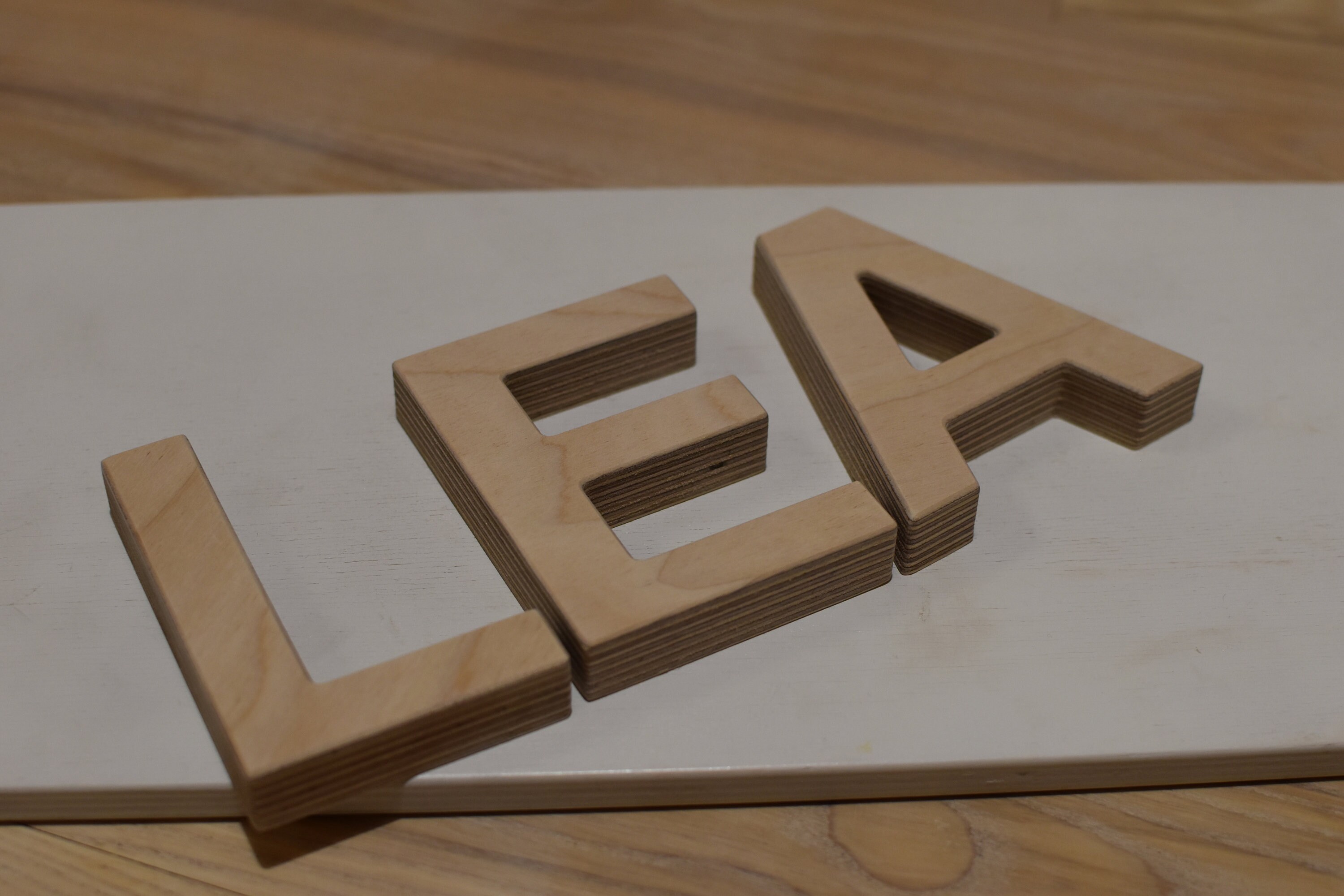 4 Inches Wood Letter Free Standing Wood Letters Kids Room Nursery Decor ...