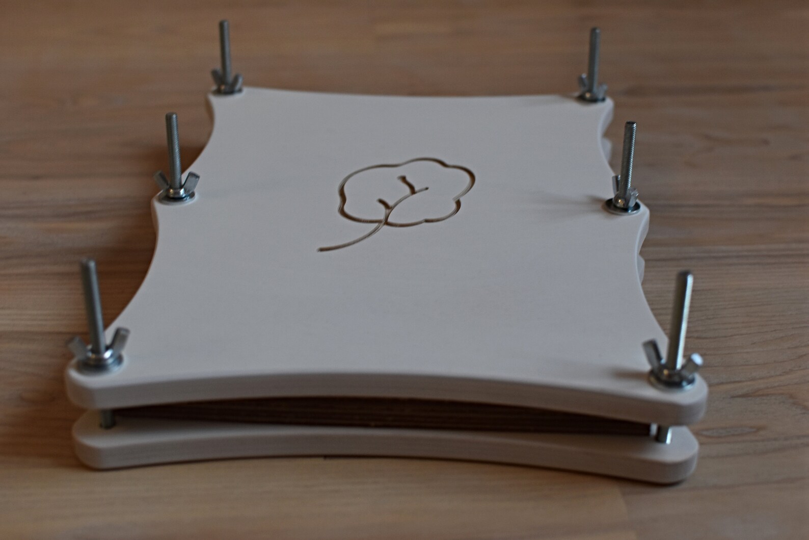 Herb Press Wood Leaf Flower Press Kit White Herbal Press - Etsy