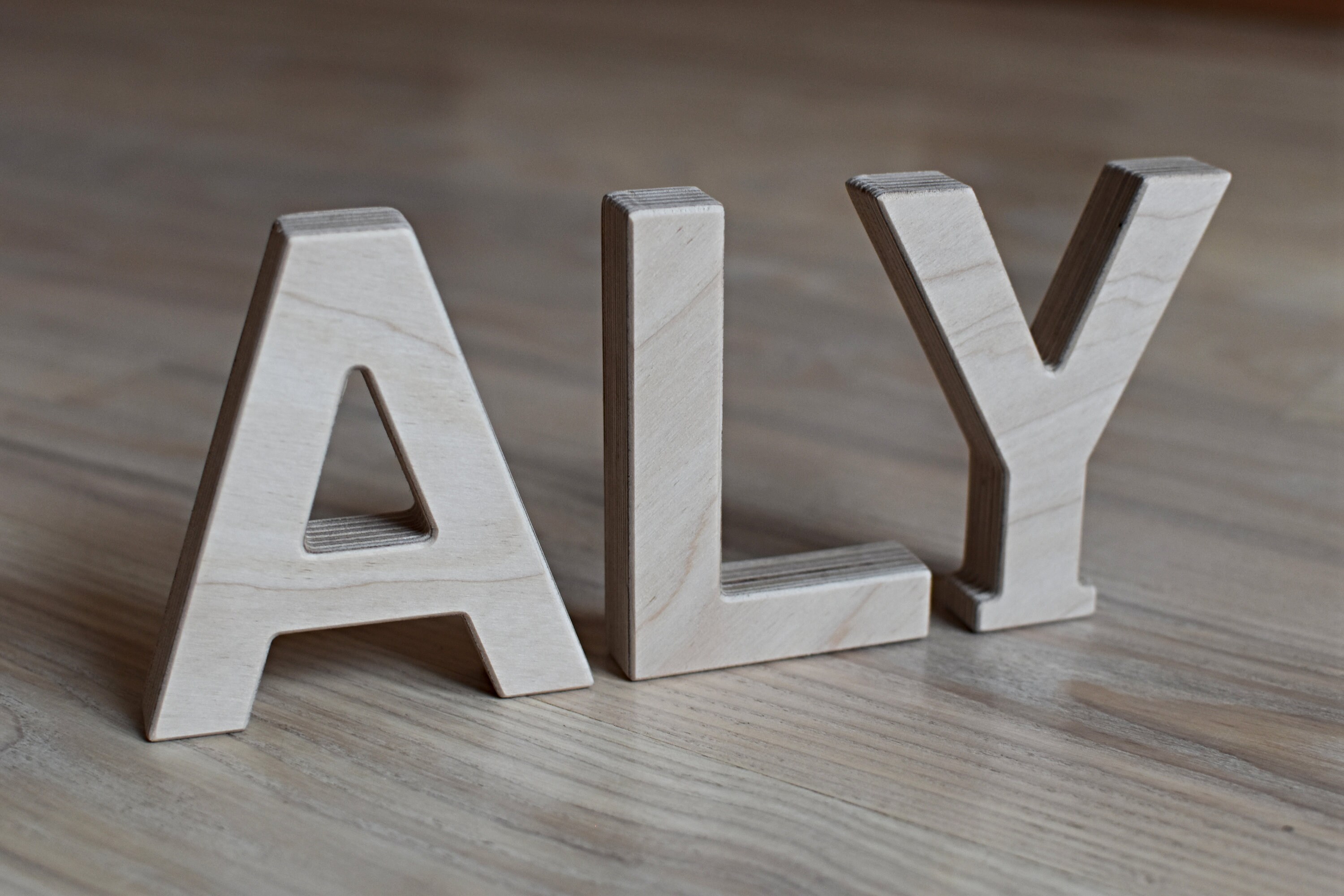 5 Inches Wood Letter Free Standing Wood Letters Kids Room Nursery Decor ...