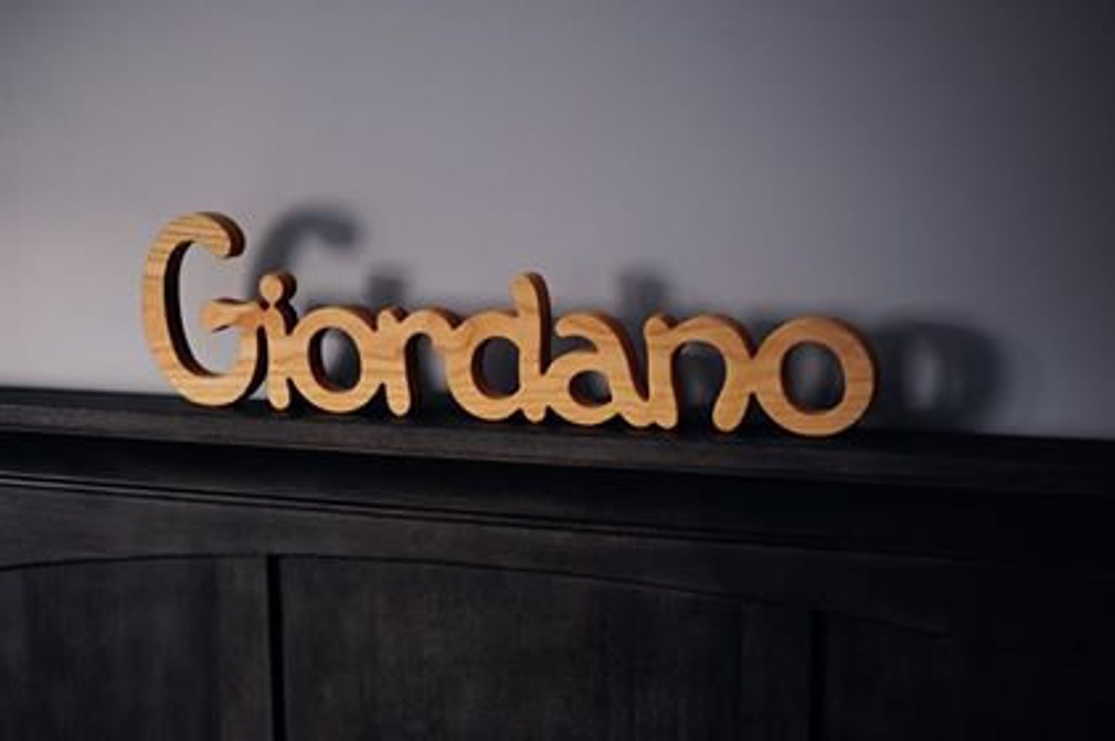 10cm Wood Word Free Standing Wood Name Script Letters Nursery Decor ...
