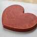 Red Wood Heart St Valentines Day Gift Heart Shape Decor Romantic Gift ...