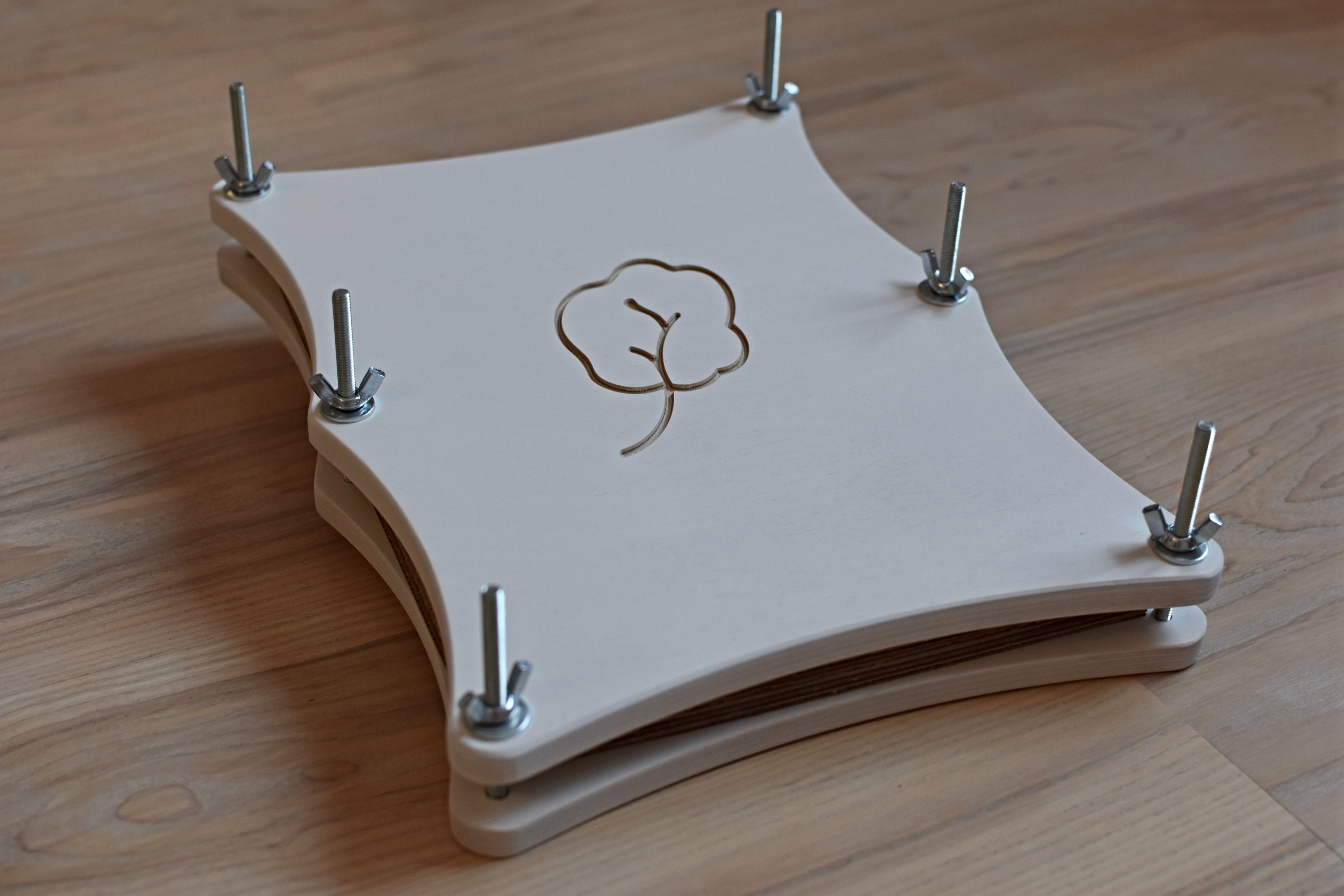 Herb Press Wood Leaf Flower Press Kit White Herbal Press - Etsy