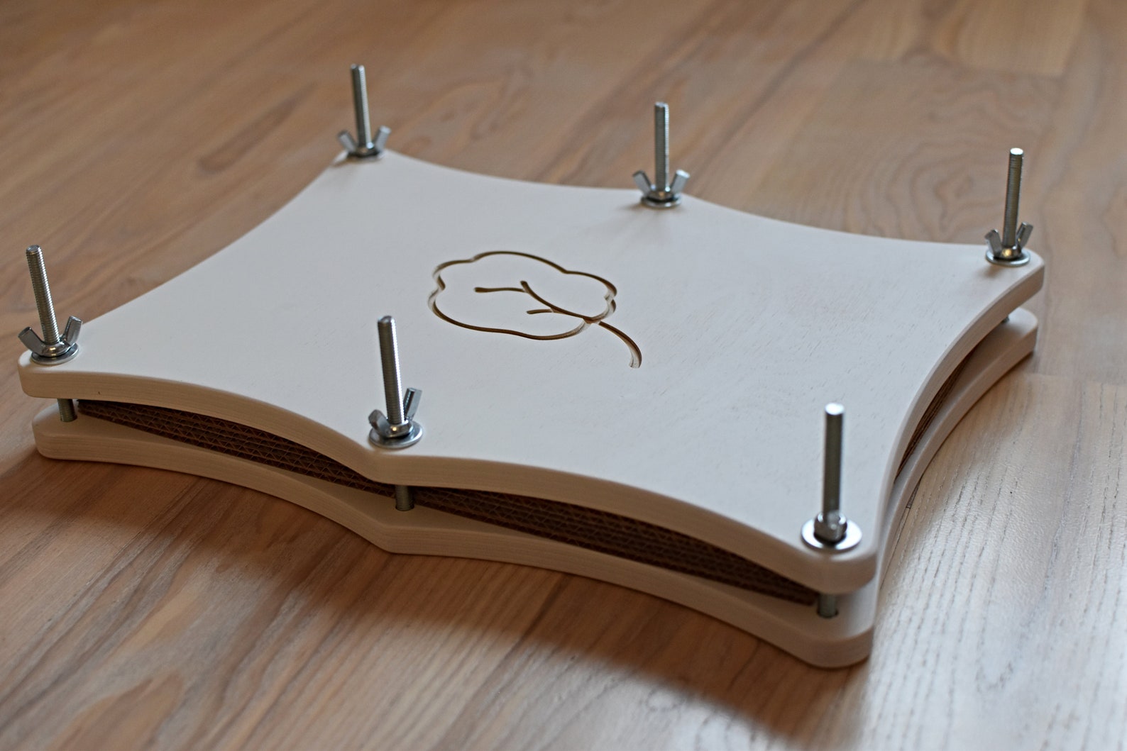 Herb Press Wood Leaf Flower Press Kit White Herbal Press - Etsy