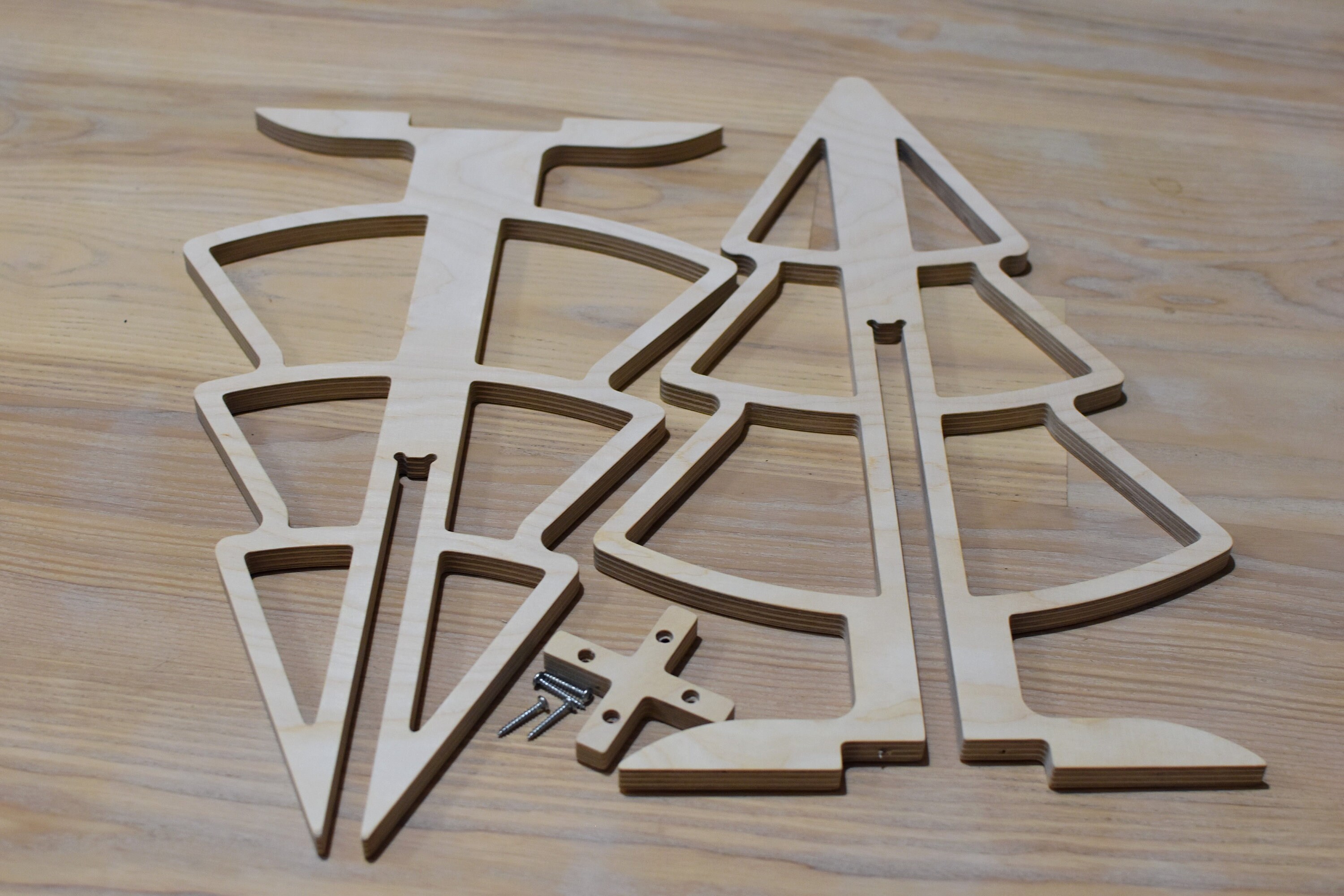 Modern Wood Christmas Tree Scandinavian Christmas Tree DIY Table Decor ...