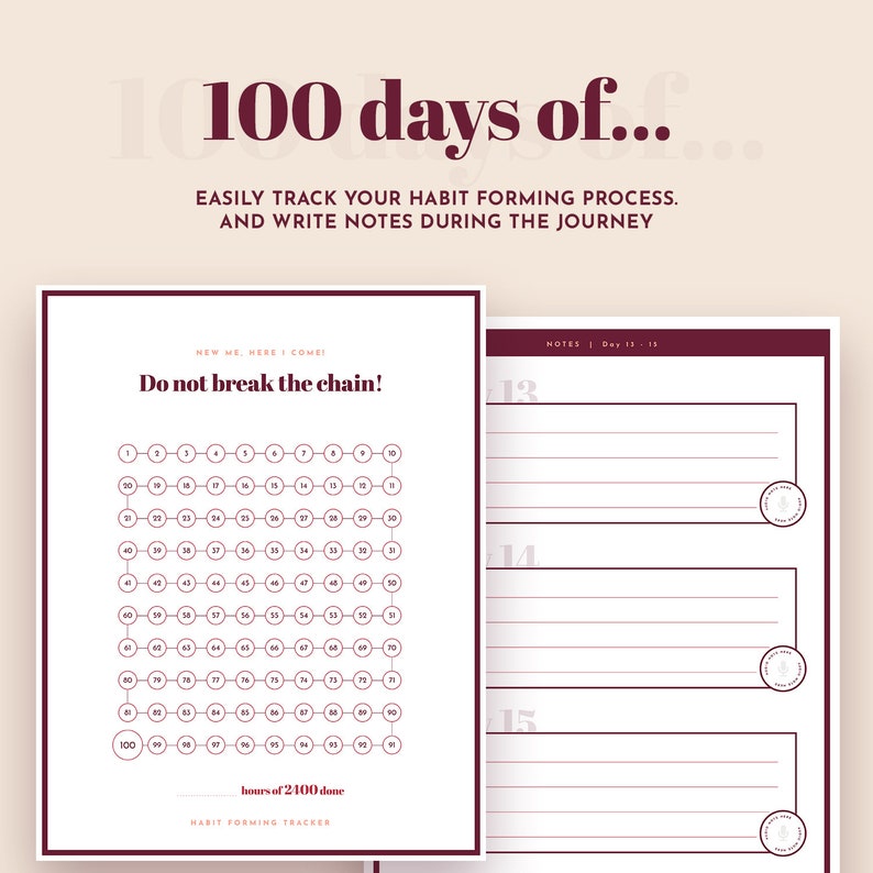 Digital Habit Tracker, Digital Journal, Goodnotes Journal, Noteshelf ...