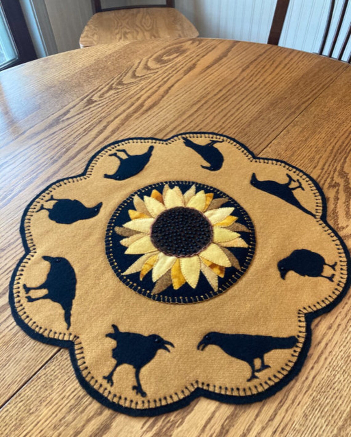 A Murder of Crows Wool Applique Pattern - Etsy