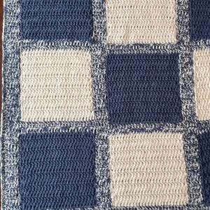 Two Tone Color Block Afghan Pattern - Etsy