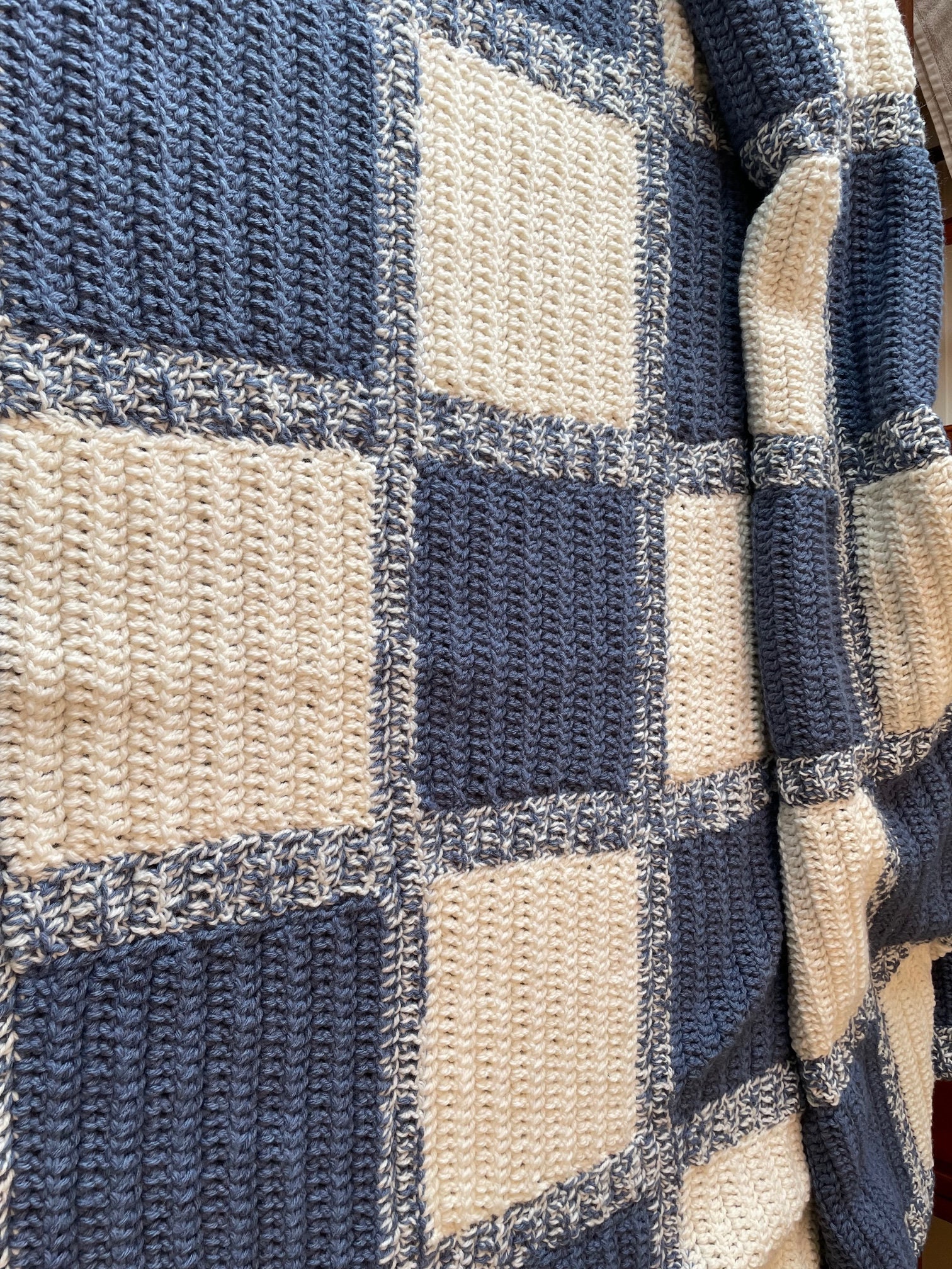 Two Tone Color Block Afghan Pattern - Etsy