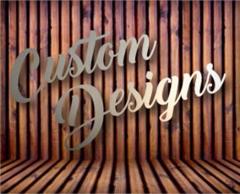 Create Your Own Design Custom Metal Signs Metal Cursive | Etsy