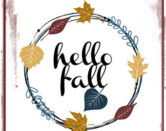 Fall wall art | Etsy