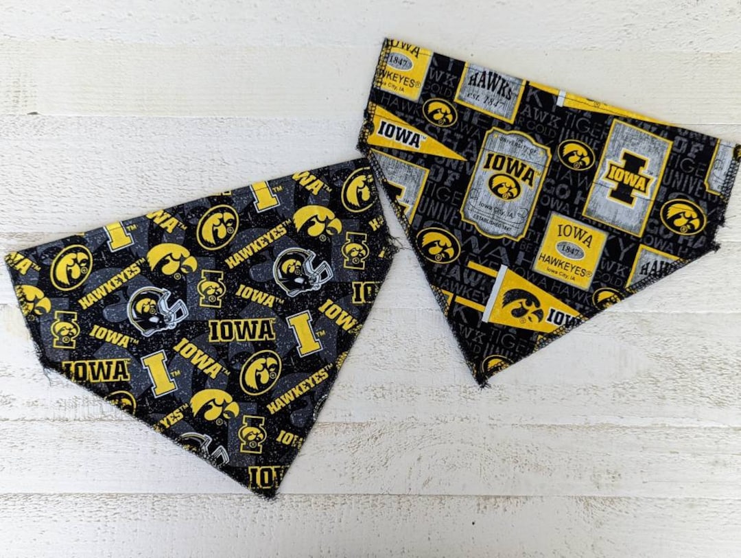 Iowa Hawkeyes Dog Bandana - Etsy