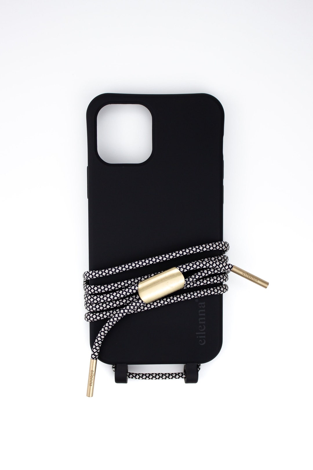 Phone Necklace and Phone Case for iPhone and Samsung in CROW Black With ...