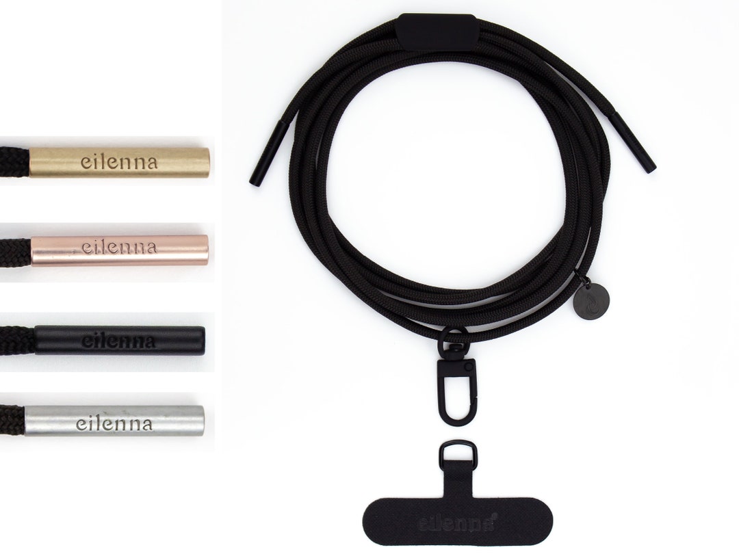 Eilenna Universal Mobile Phone Chain With Carabiner and Patch, Cord in ...