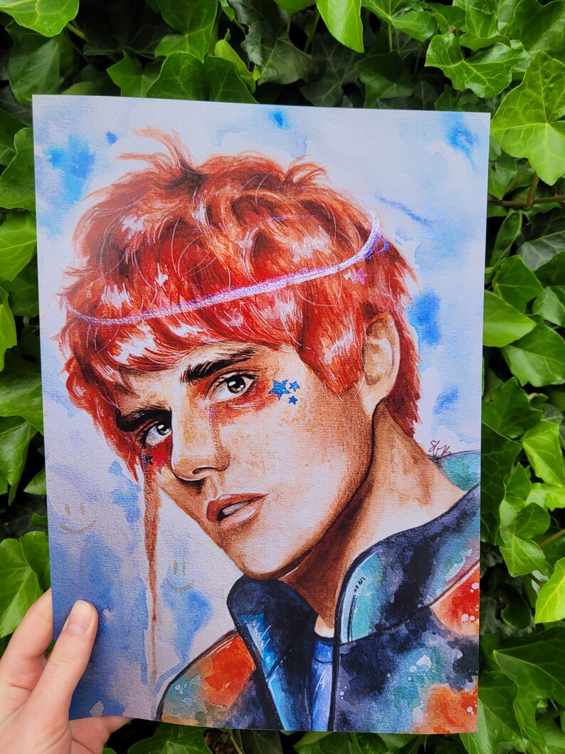 Art Print Awsten Knight Halo Waterparks - Etsy