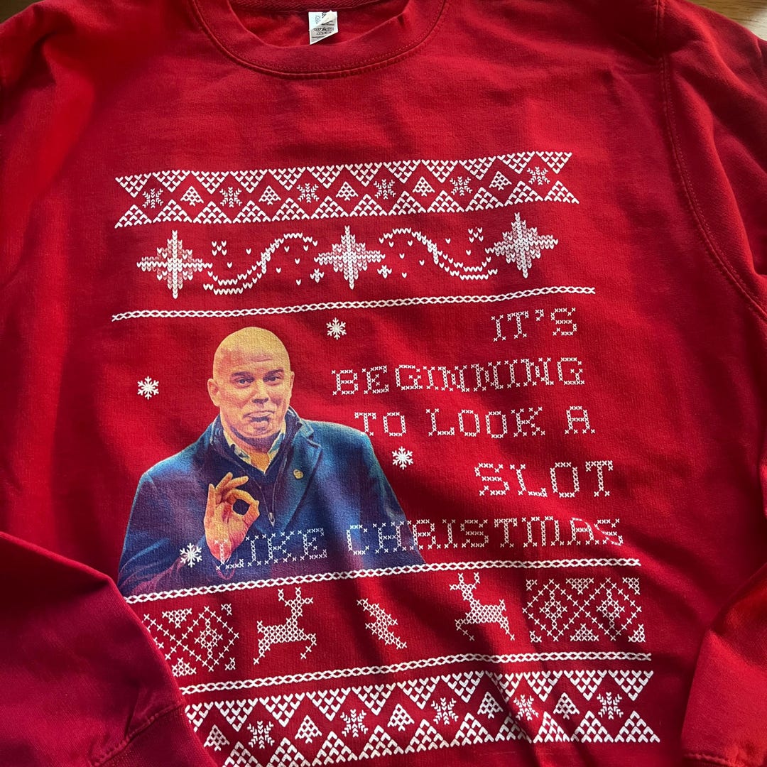 It's Beginning to Look a Slot Like Christmas Funny Christmas Jumper ...