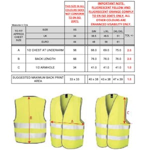 Personalised Hi Vis Vests - Fluorescent Colours - Fab for Riders ...