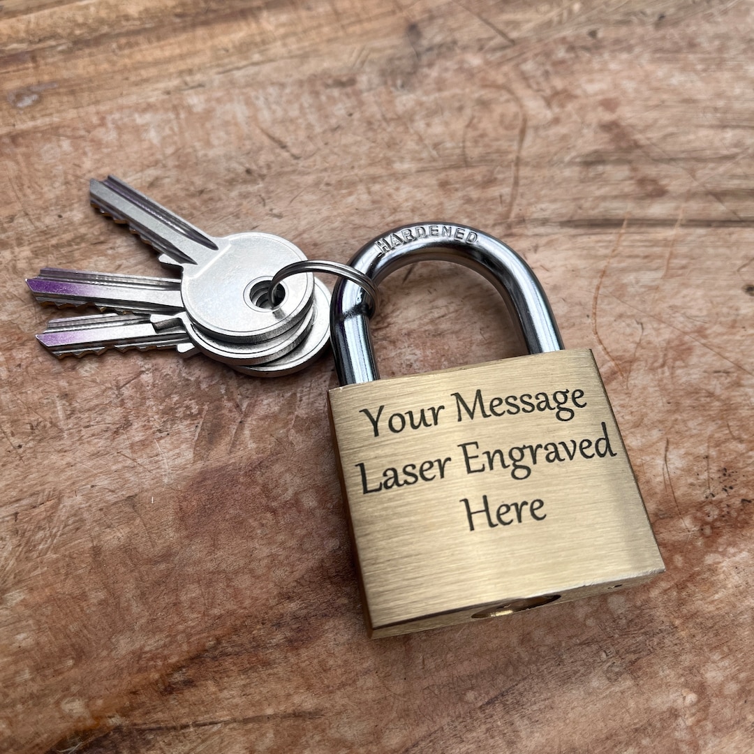 Personalised Engraved Padlock - Boyfriend or Girlfriend - Anniversary ...