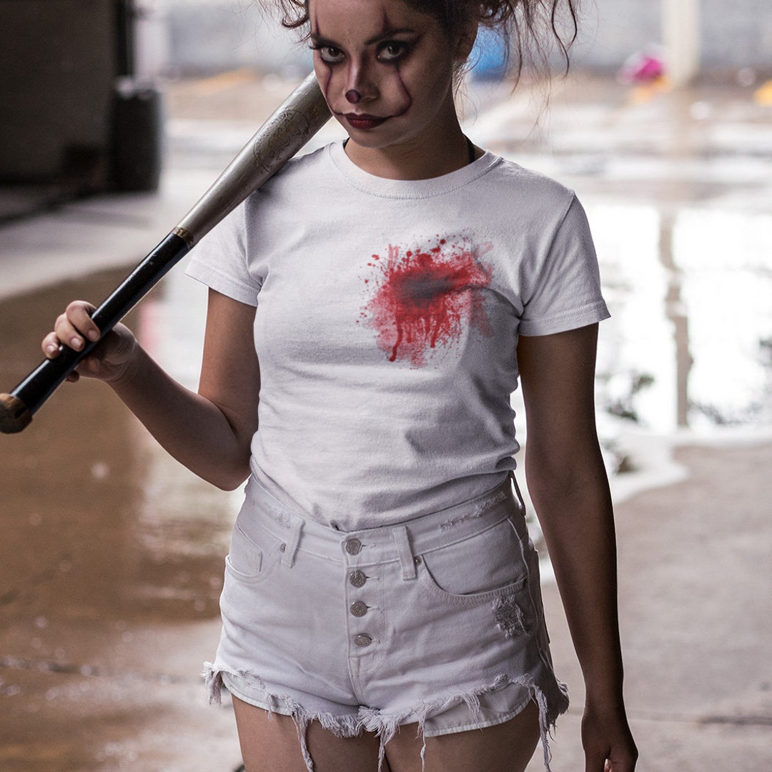 Gunshot Wound Halloween Tee - Zombie Costume, Unisex Horror Shirt - Etsy