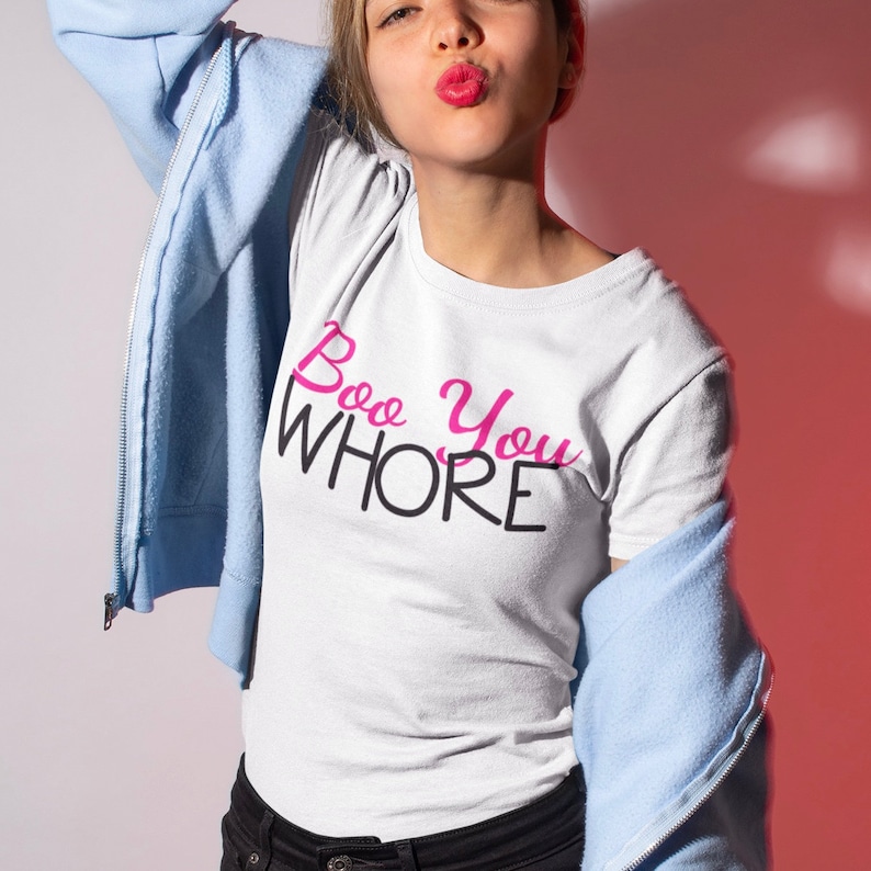 Boo You Whore Mean Girls T Shirt Digitally Printed for - Etsy