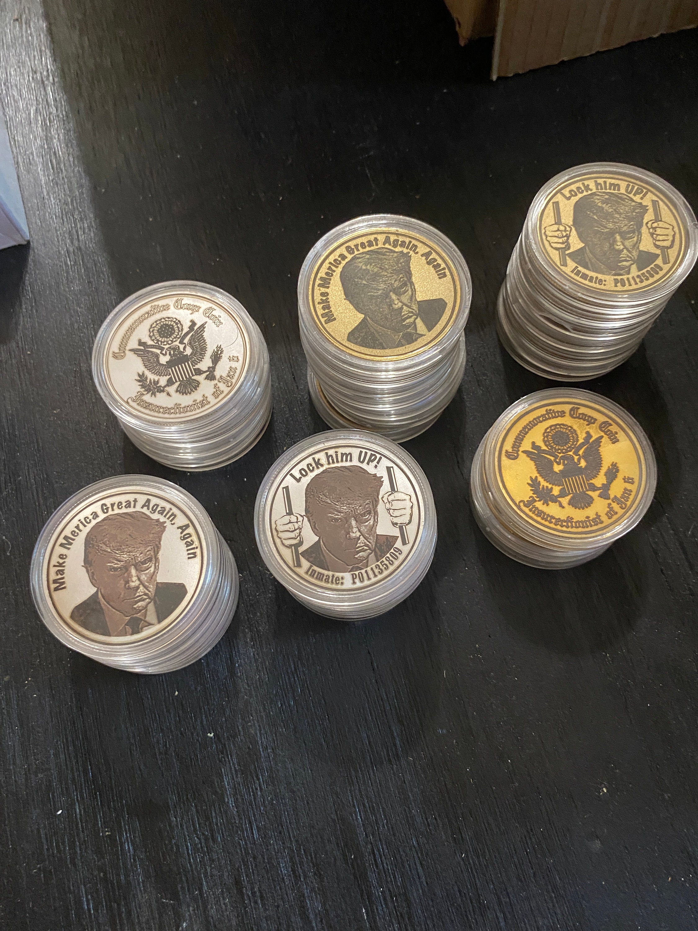 Lock Him up Mug Shot 2024 Traitor Trump Donald Commemorative Coup Coin ...