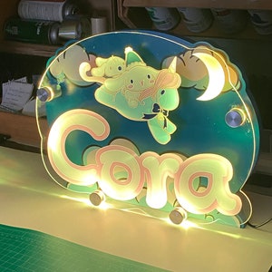 Gift Springtime Lighting RGB LED Standoffs Sign Personalized Custom ...