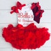 Luxury Girls My 1st First Christmas Outfit 2022 Set Tutu Skirt ...