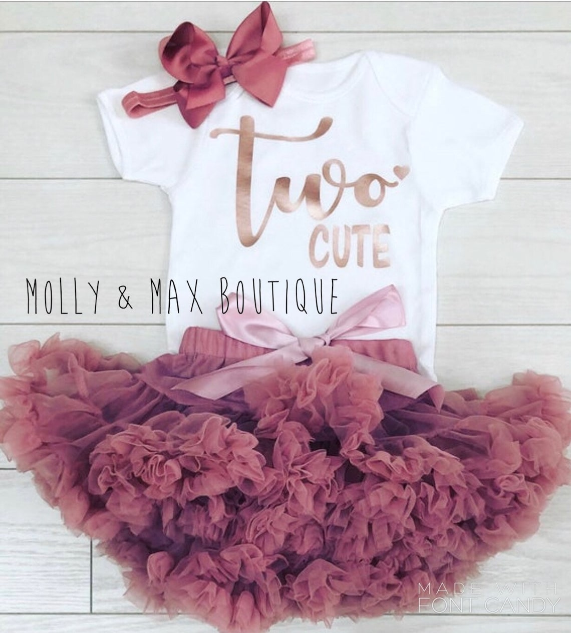 Luxury Girls 2nd Second Birthday Outfit Set Frilly Tutu Skirt | Etsy