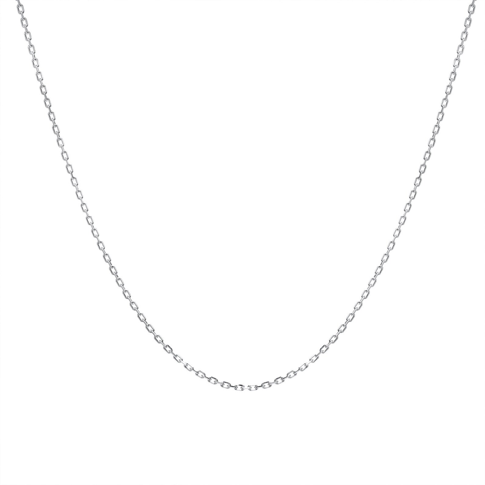 Sterling silver trace chain necklace featuring 1.4 mm width - Etsy ...