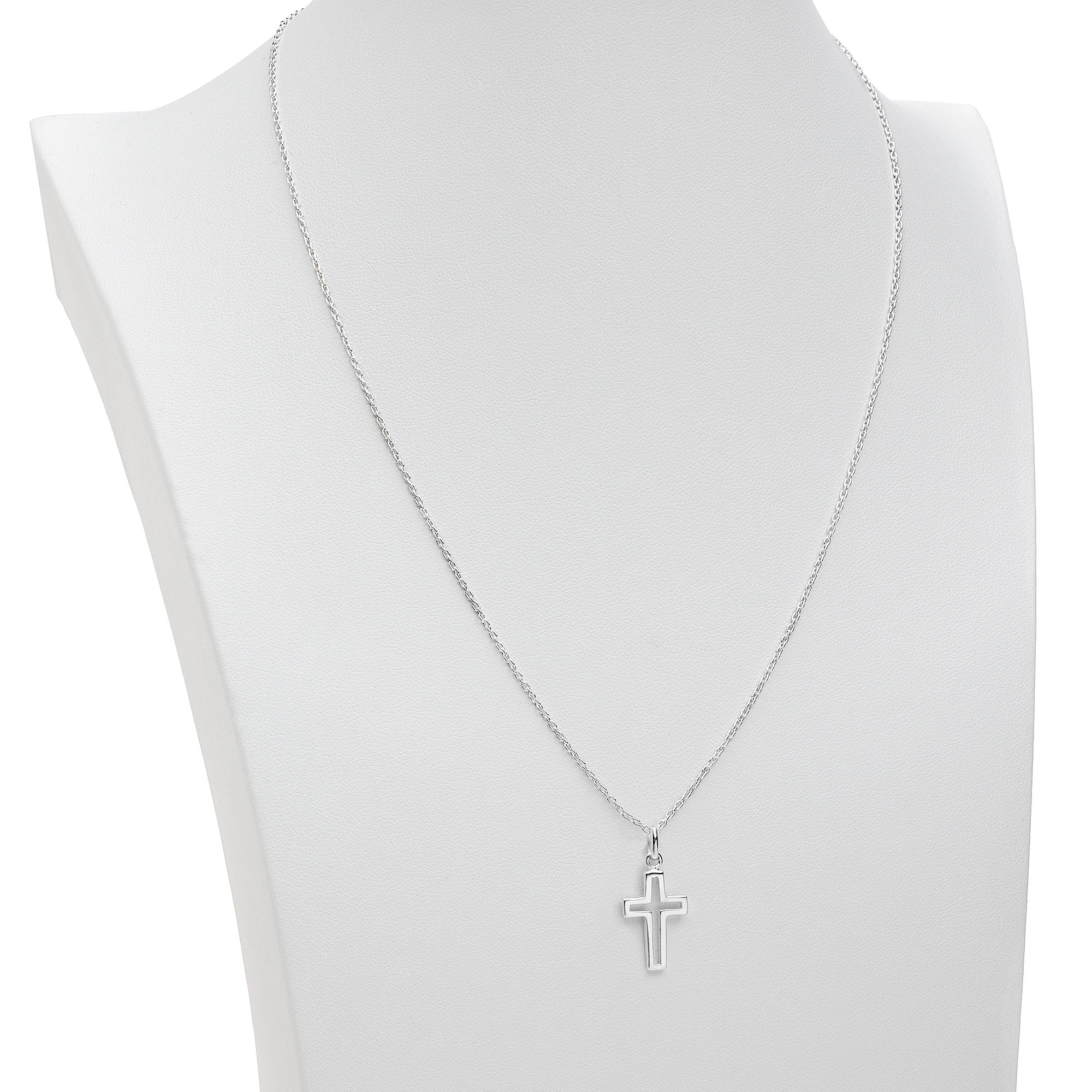 925 Sterling Silver Cross Necklace Chain With Silver Crucifix | Etsy